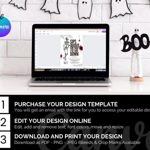 Editable Halloween Costume and Cocktails Party Invitation - Etsy