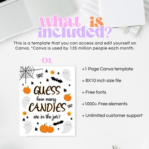 Halloween Game, Guess How Many Candies Are in the Jar Halloween Baby ...