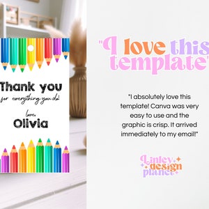 Editable Teacher Appreciation Tag, Teacher Tag, Thank You Gift Tag, End ...