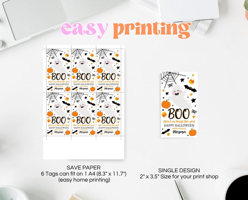 Editable Halloween Favor Tag Template, Halloween Thank You Tag ...
