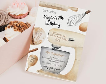 Chef Party Invitation - Etsy