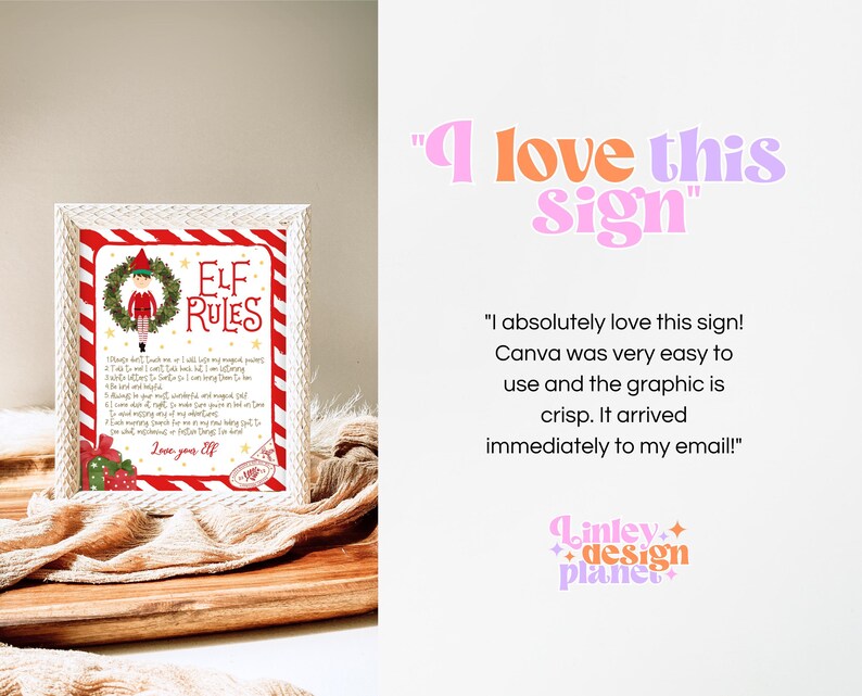 Editable Christmas Elf Magic Rules for Kids Sign, Do Not Touch Me ...
