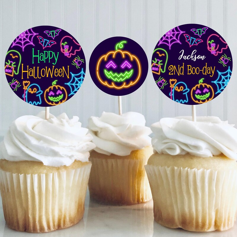 Halloween Cupcake Toppers - Etsy