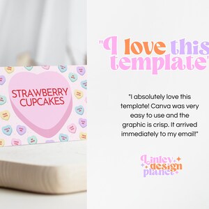 Editable Sweetheart Candy Birthday Food Label, Conversation Hearts ...