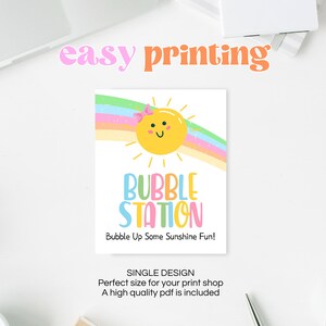 Bubble Station Sign Sunshine Birthday, Sunshine Birthday, Girl First ...