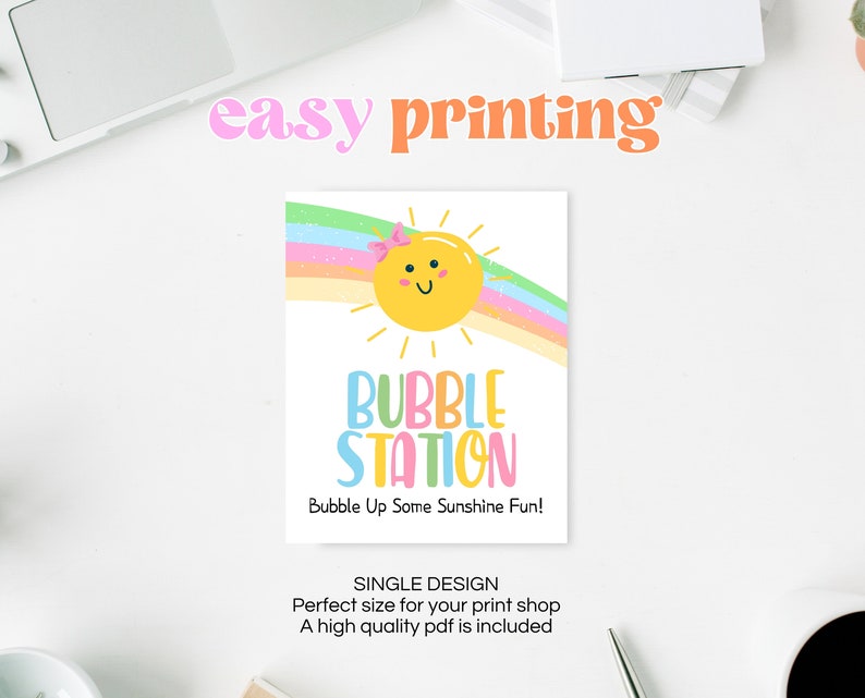 Bubble Station Sign Sunshine Birthday, Sunshine Birthday, Girl First ...