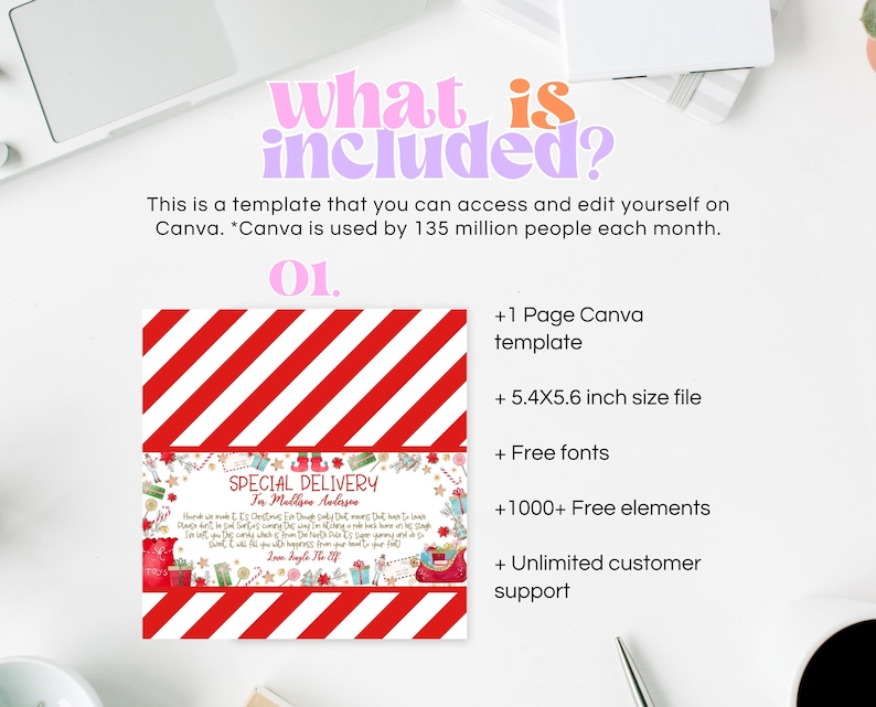 Editable Elf Letter Candy Bar Wrapper, Christmas Eve Chocolate Wrapper ...