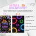Editable Neon New Years Party Invitation, Neon New Years Party ...