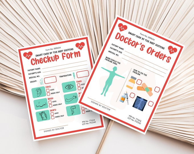 Doctor or Nurse Pretend Play Digital File, Preschool Printables, Dress ...