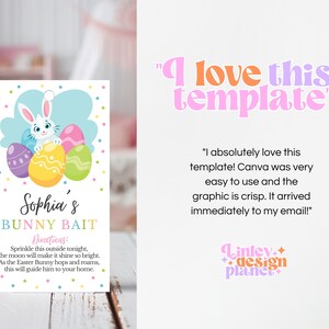 Editable Bunny Bait Tag, Bunny Food Printable, Easter Activities for ...