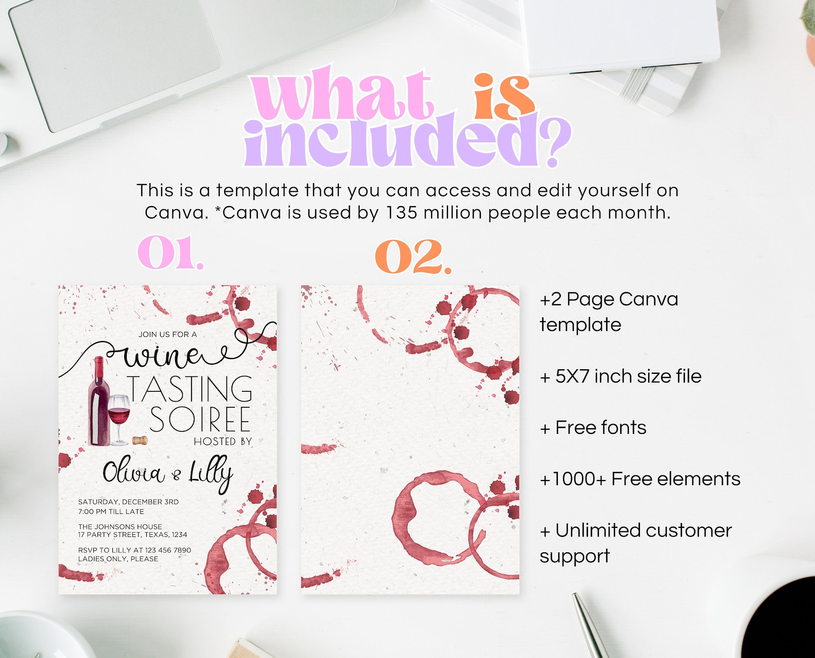 Editable Wine Tasting Birthday Invitation, Wine Tasting Birthday Party ...
