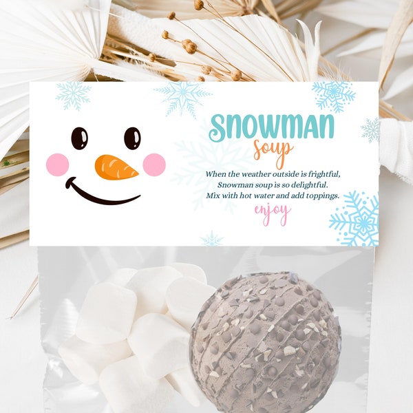 Snowman Soup Poem - Etsy