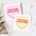 Editable Sweetheart Candy Note Cards, Conversation Hearts Theme Notes ...