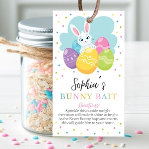 Editable Bunny Bait Tag, Bunny Food Printable, Easter Activities for ...