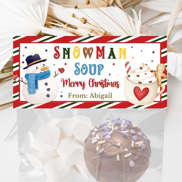 Snowman Soup Poem - Etsy