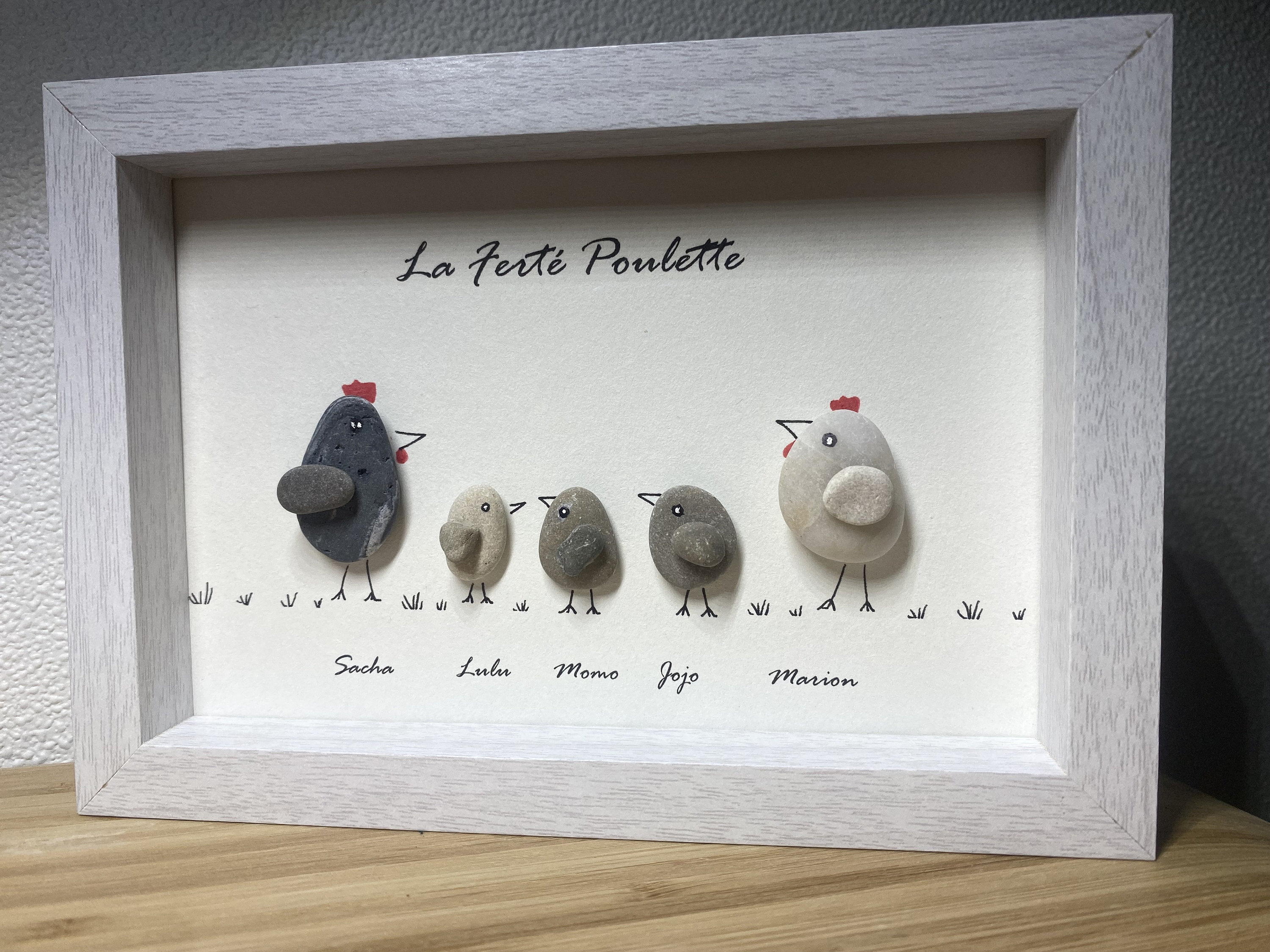 TABLEAU GALET/ à personnaliser : le jardin de maman poule - Etsy France
