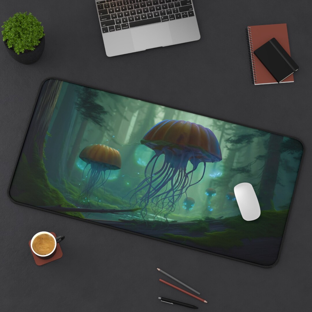 Fantasy Forest Desk Mat Fantasy Decor Scenery Desk Mat Desk Pad ...