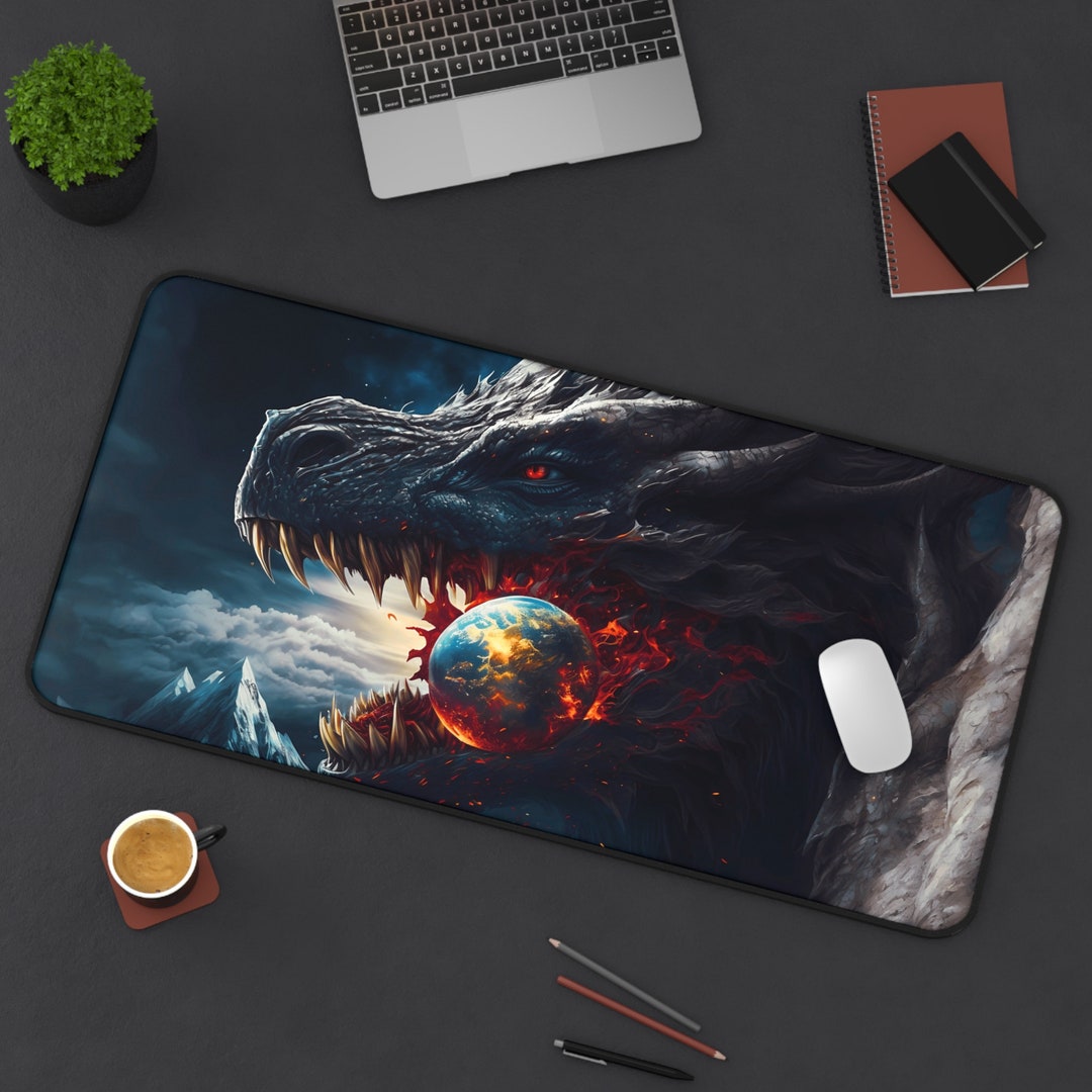 Premium Dragon Deskmat - Enhance Your Gaming Experience - Gaming Mouse ...