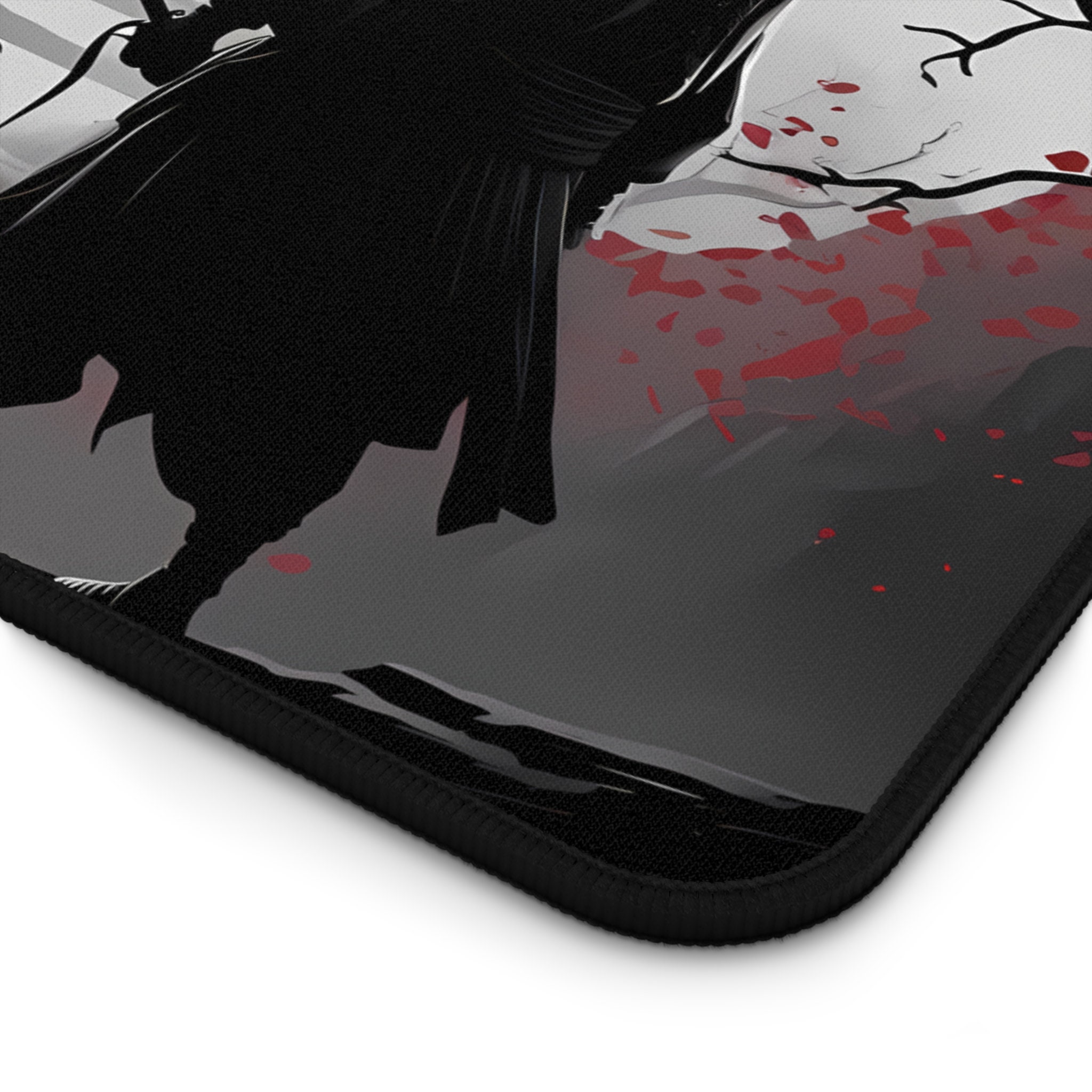 Japanese Mousepad Samurai Desk Mat Black and White Japanese - Etsy