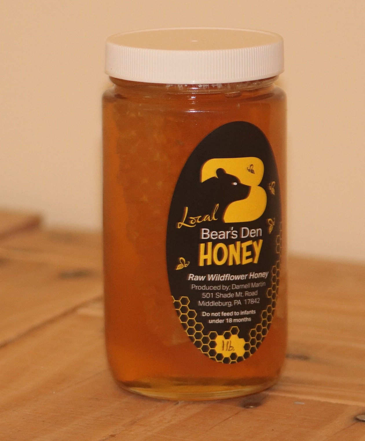 Pure Pennsylvania Honeycomb and Liquid Honey in a One-pound Jar - Etsy