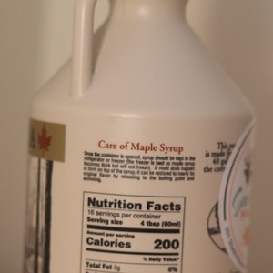 Pure Pennsylvania Maple Syrup Grade A Dark Strong Flavor One Quart ...
