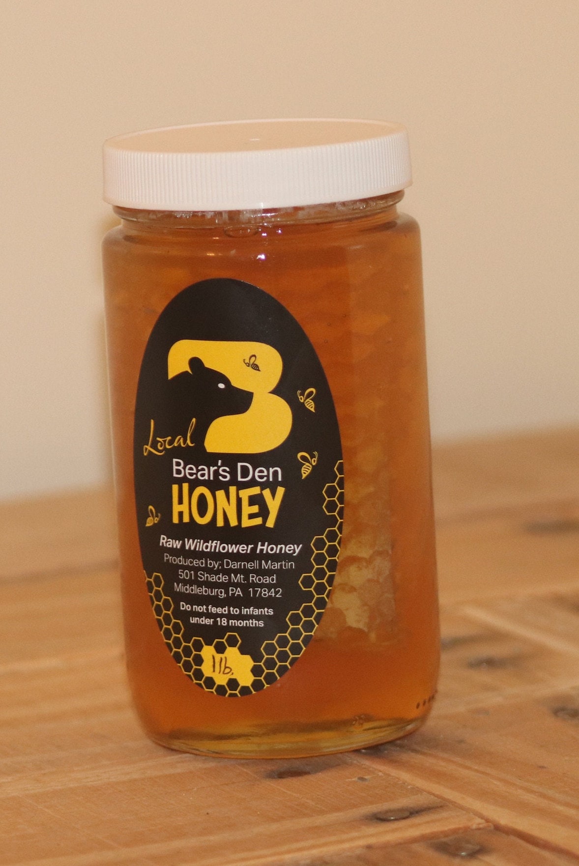Pure Pennsylvania Honeycomb and Liquid Honey in a One-pound Jar - Etsy