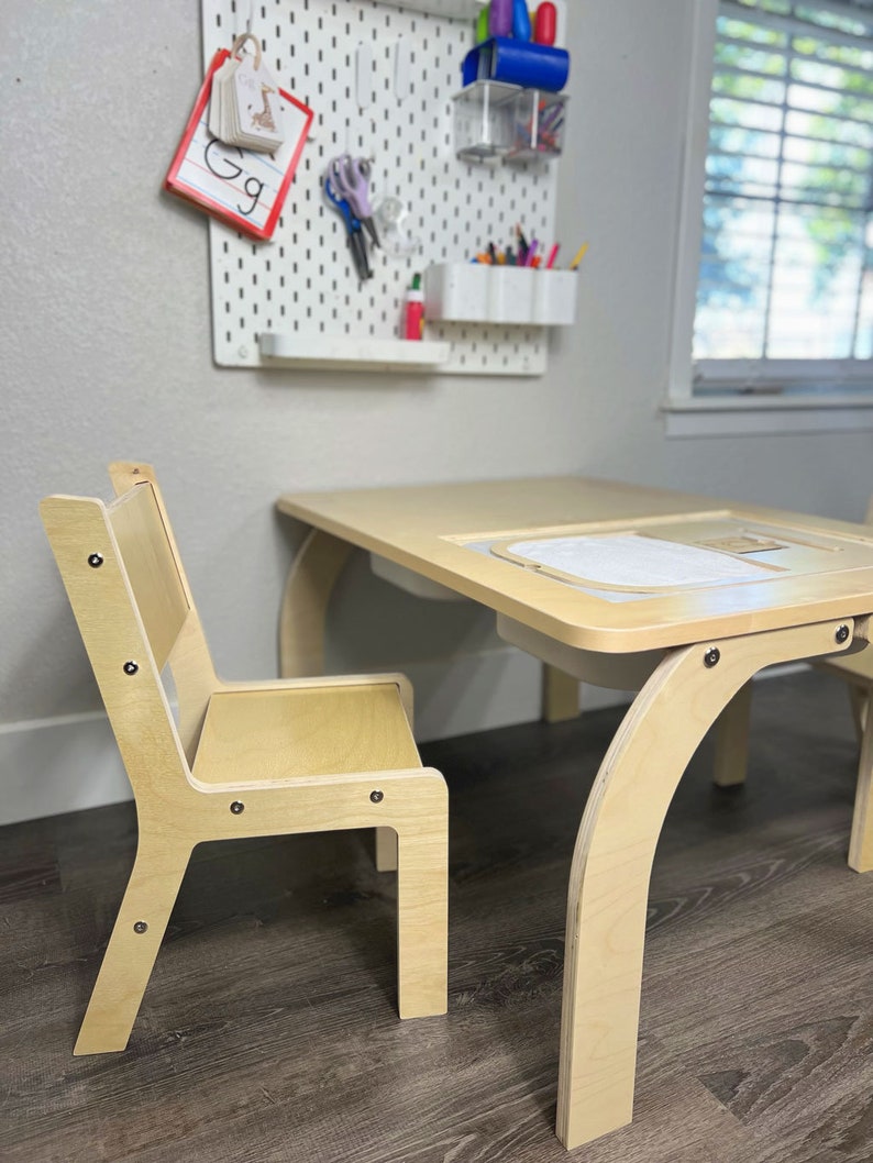 Kids Chair Set: Modern Toddler Chairs, Montessori Classroom Furniture ...