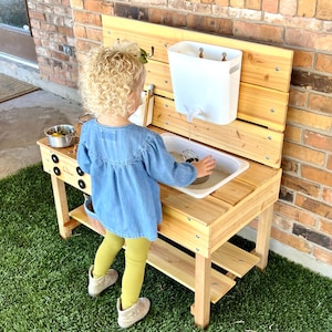 Mud Kitchen, Water Sand Table, Sensory Table, Outdoor Wooden Play Table ...