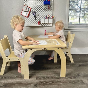 Kids Chair Set: Modern Toddler Chairs, Montessori Classroom Furniture ...