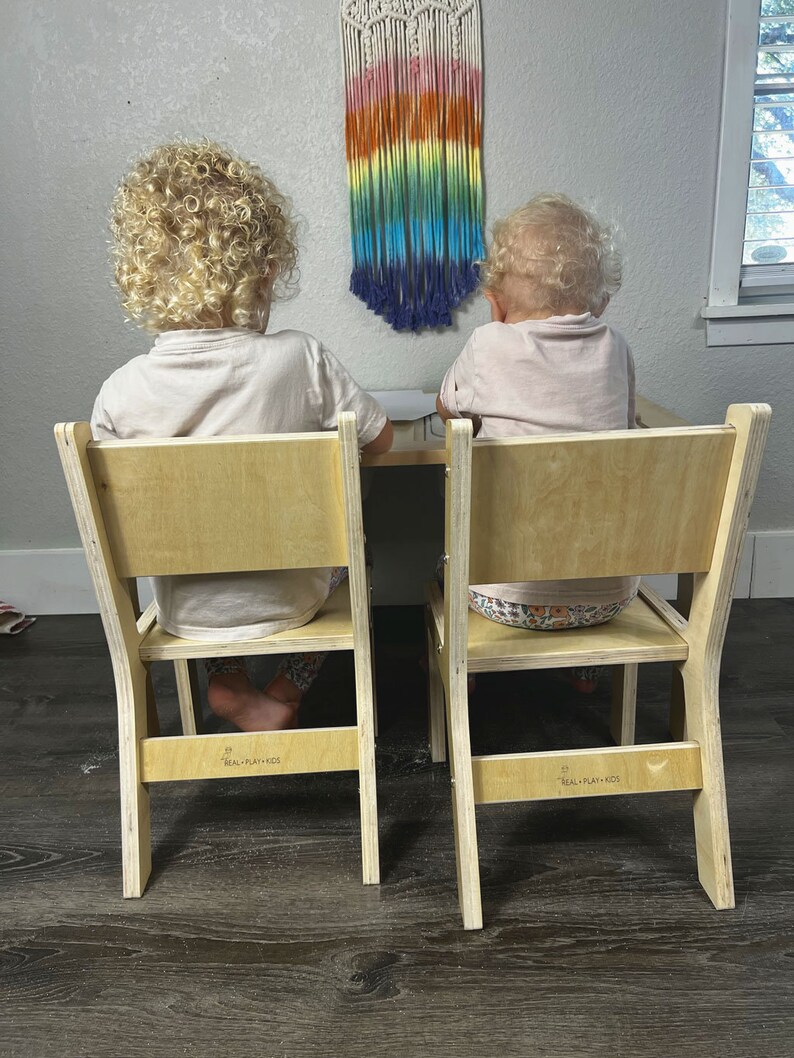 Kids Chair Set: Modern Toddler Chairs, Montessori Classroom Furniture ...