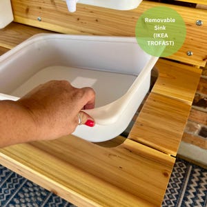 Mud Kitchen, Water Sand Table, Sensory Table, Outdoor Wooden Play Table ...