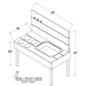Mud Kitchen, Water Sand Table, Sensory Table, Ikea Flisat, Ikea Trofast ...
