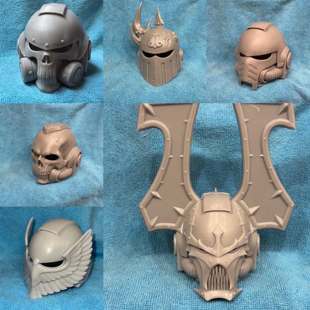 Space Marine Mini Desk Helmet and Stand - Etsy
