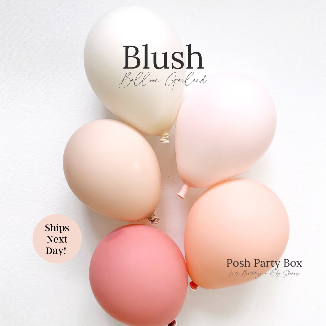 Blush Pink Balloon Garland Muted Pink Balloon Arch Neutral Balloon Baby ...