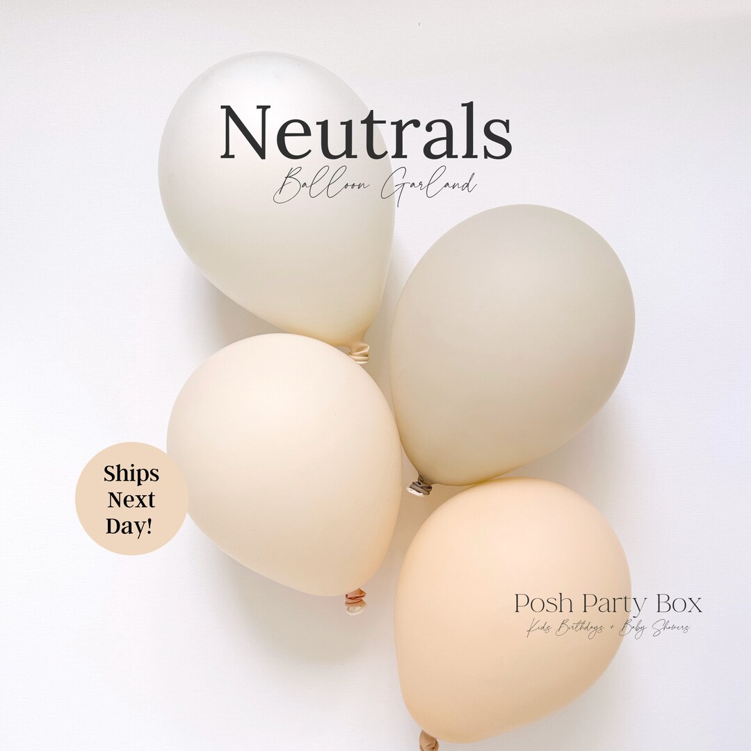 Neutral Balloon Garland Neutral Balloon Arch Garland Kit Boho Neutral ...