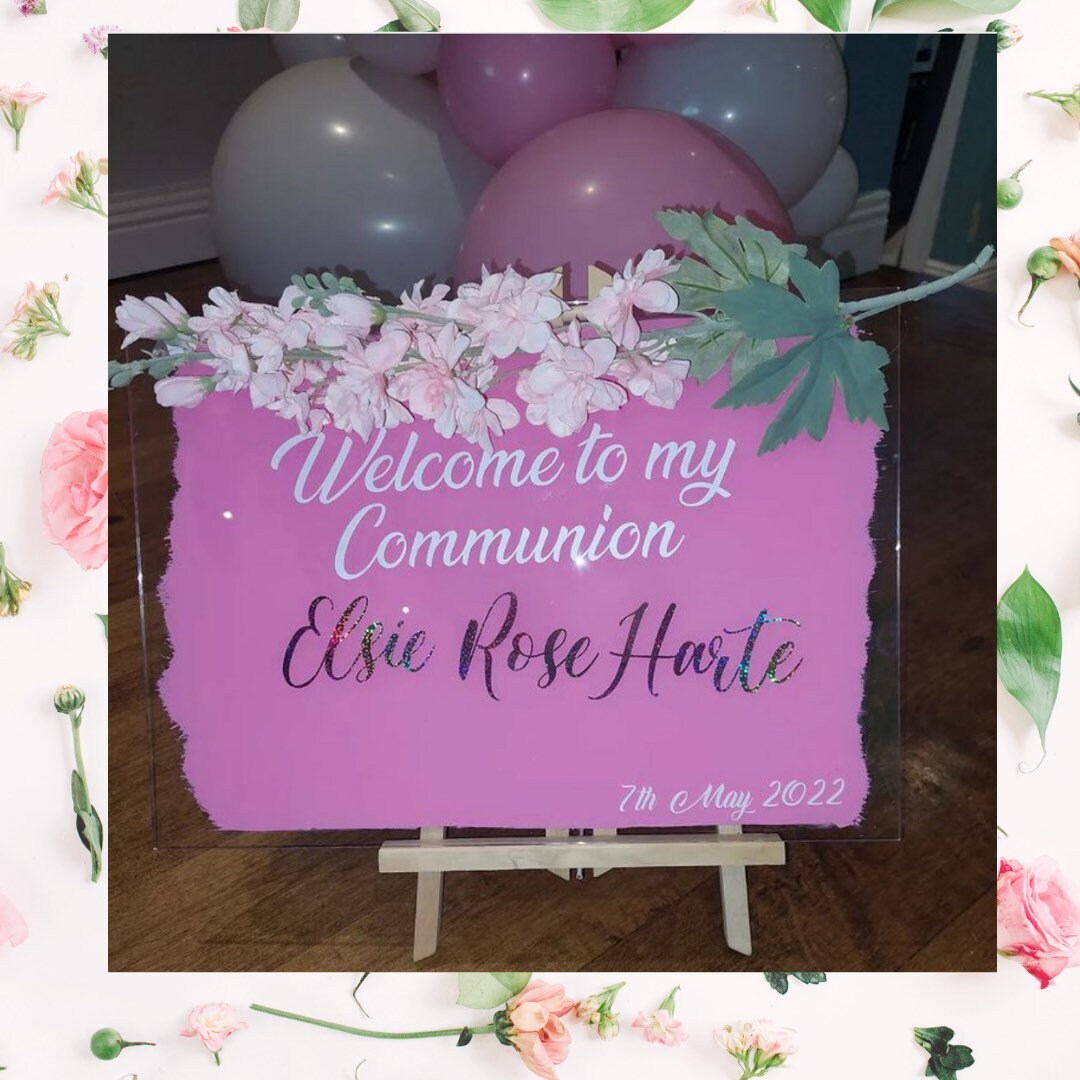 A3 Acrylic Sign A3 Clear Acrylic Wedding Communion - Etsy