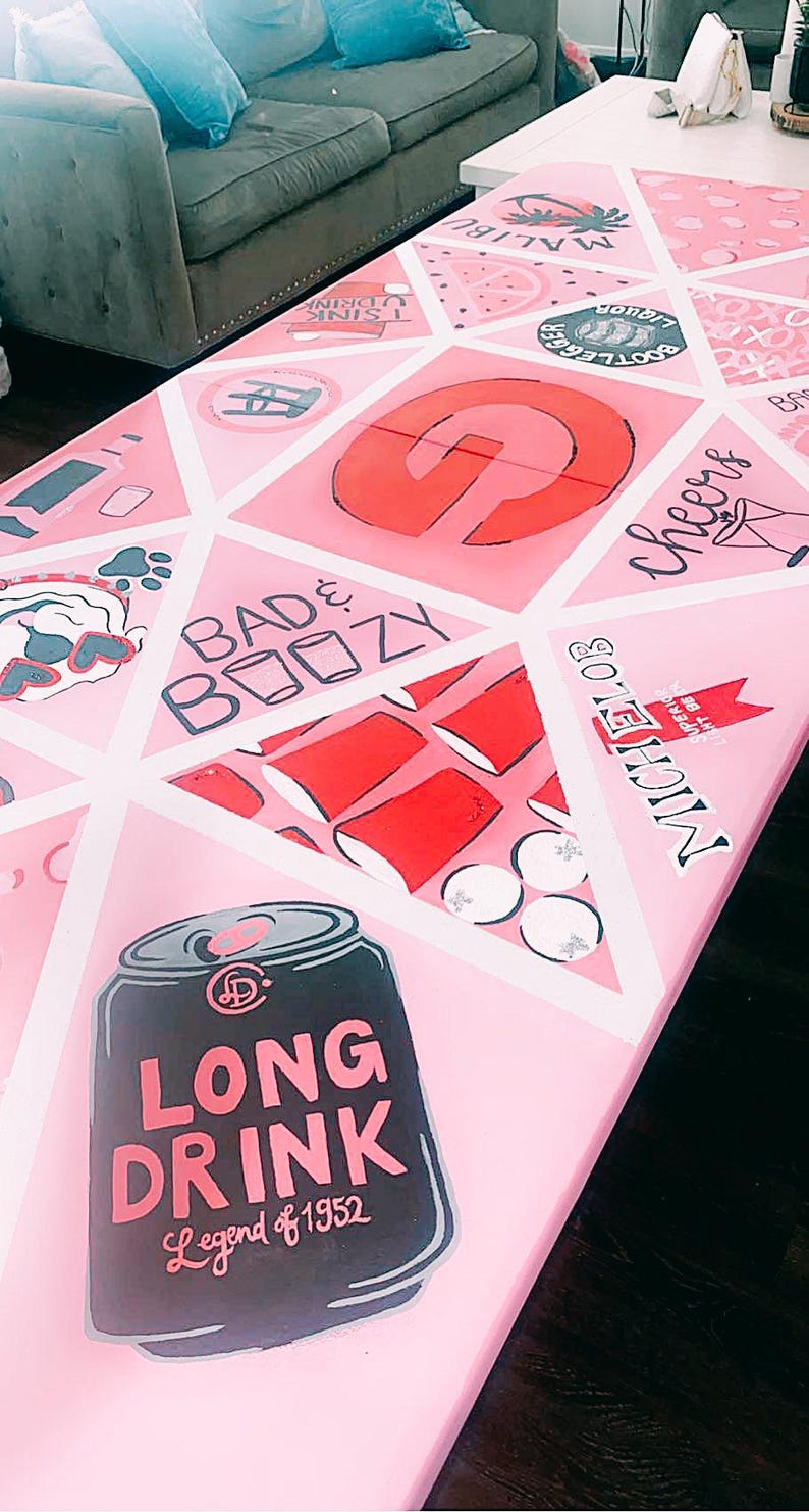 Custom Painted Beer Pong Table - Etsy