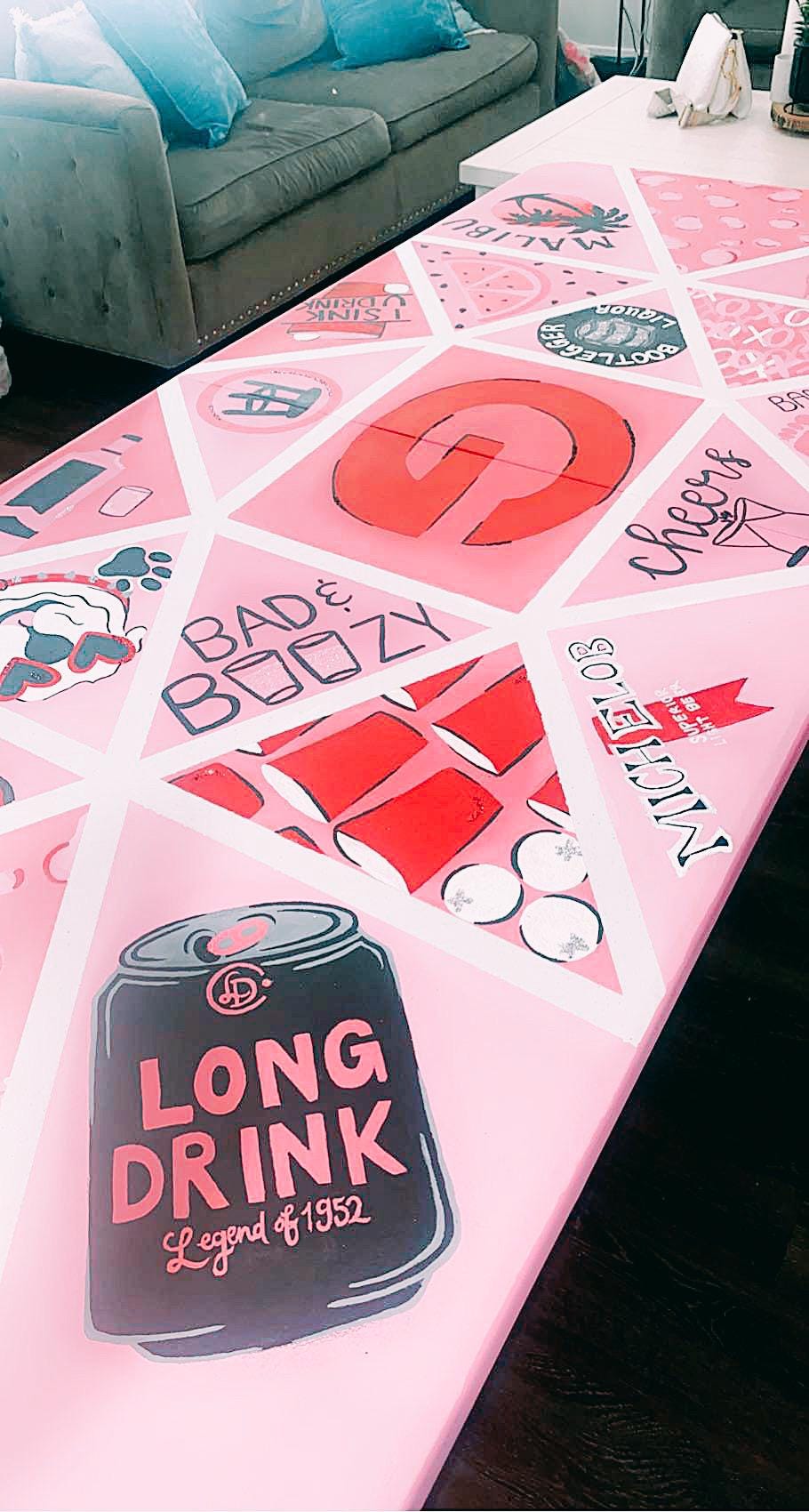 Custom Painted Beer Pong Table - Etsy
