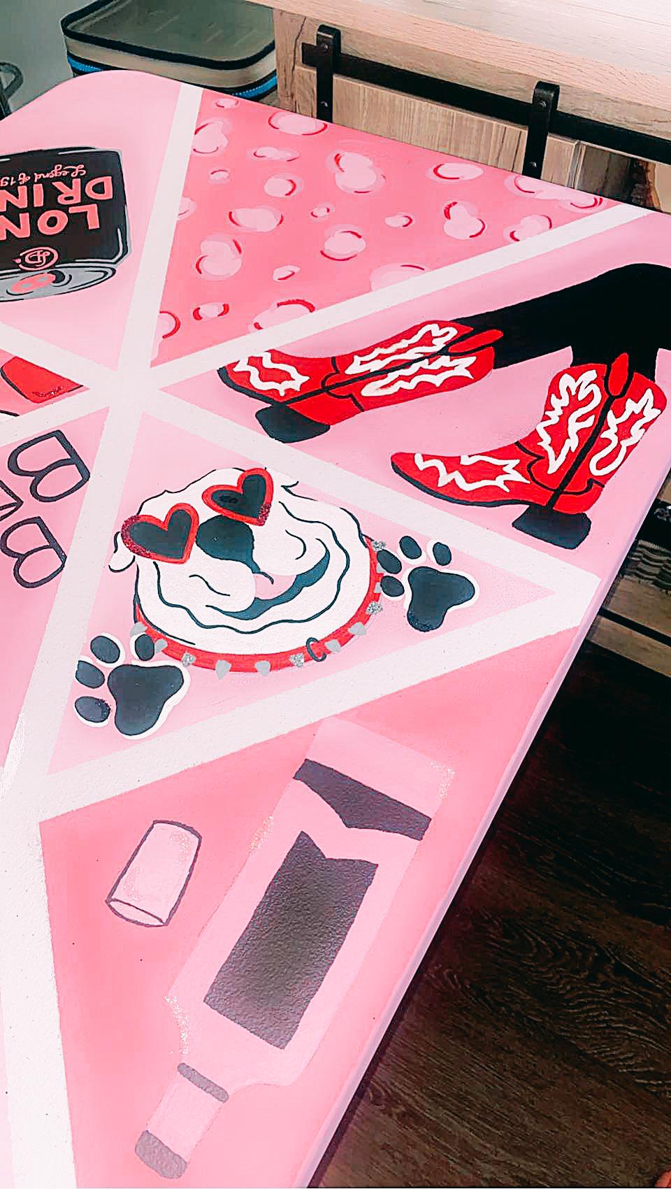 Custom Painted Beer Pong Table - Etsy