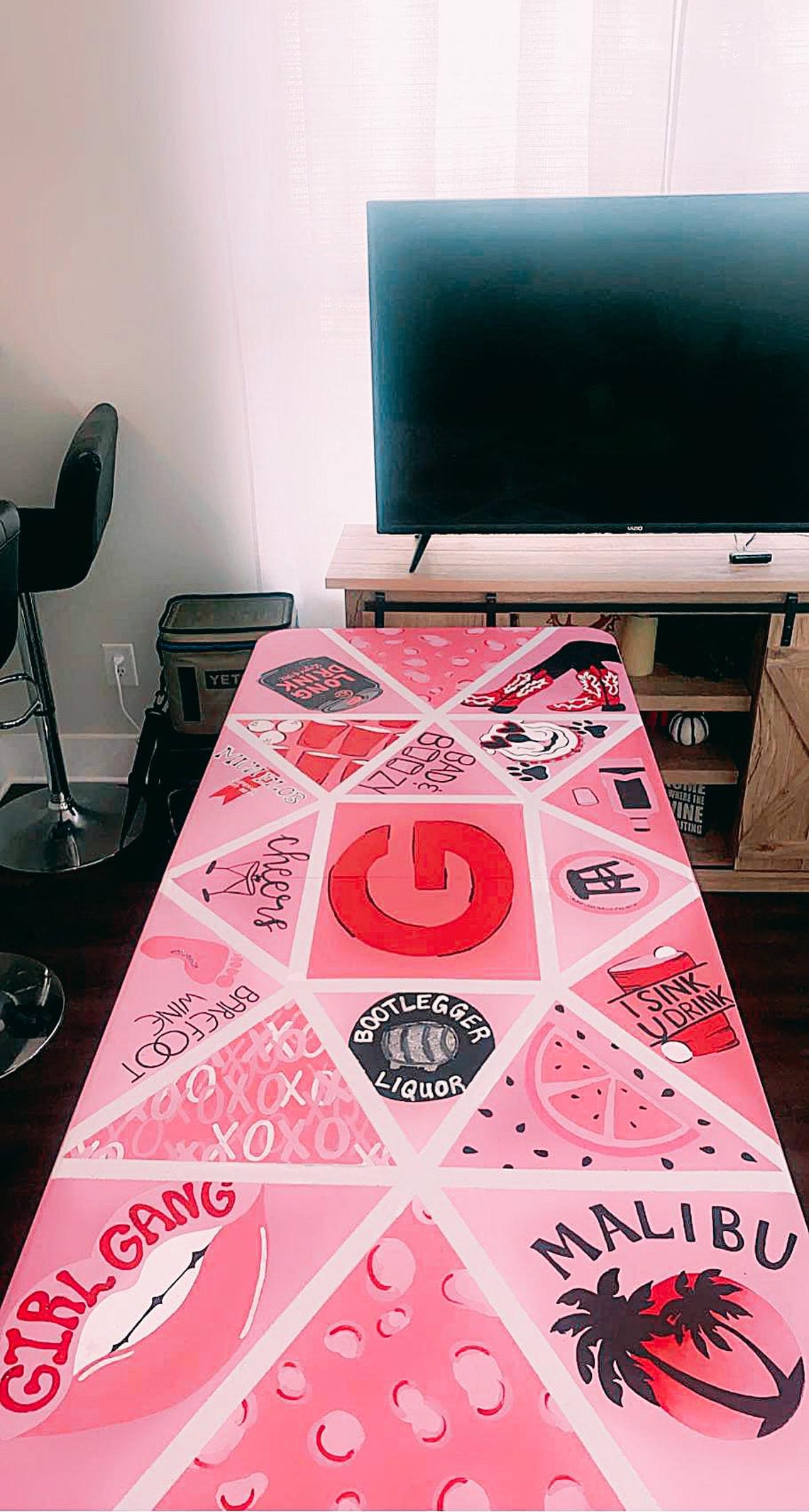 Custom Painted Beer Pong Table - Etsy