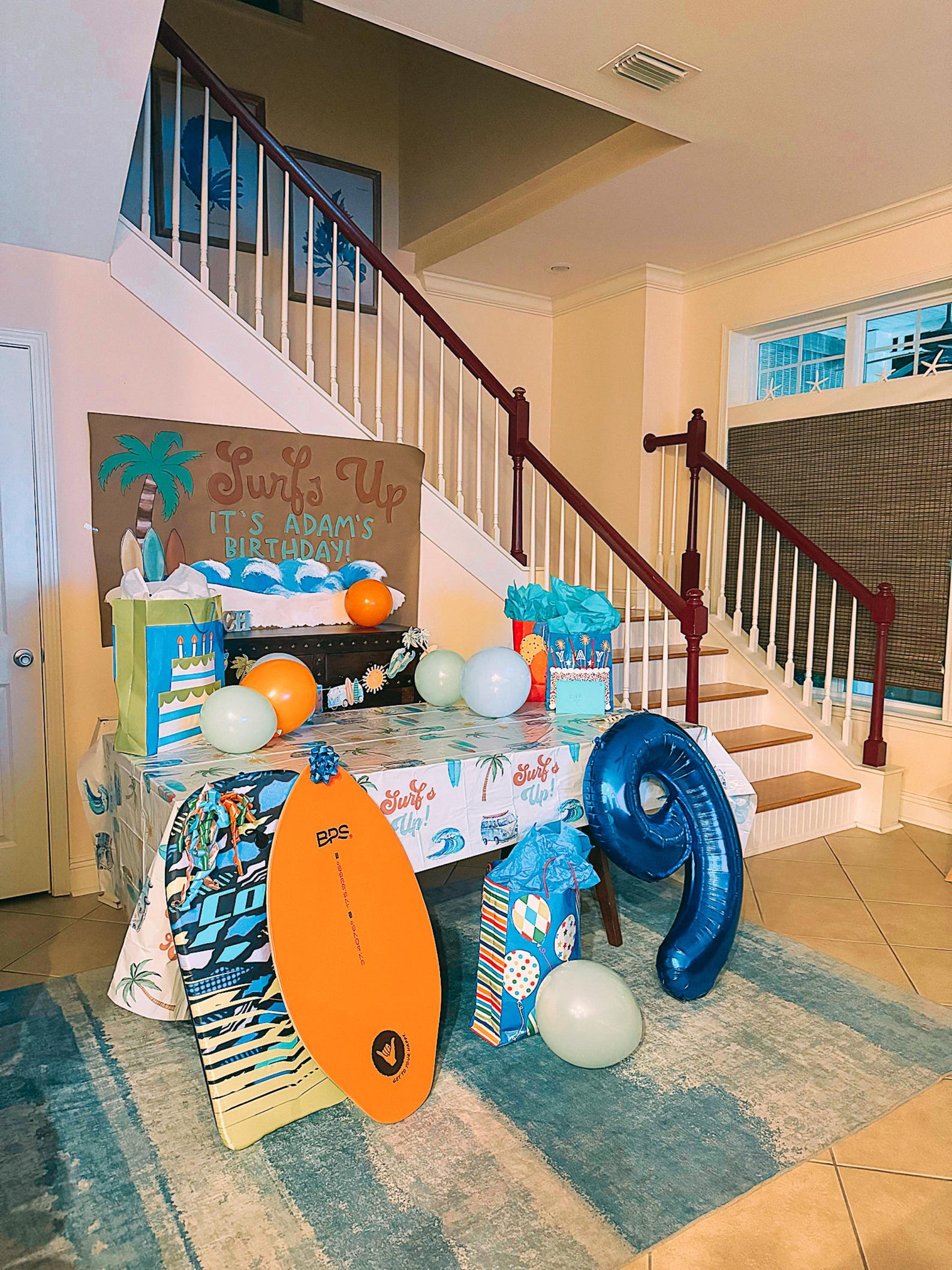 Surfs up Birthday Banner - Etsy