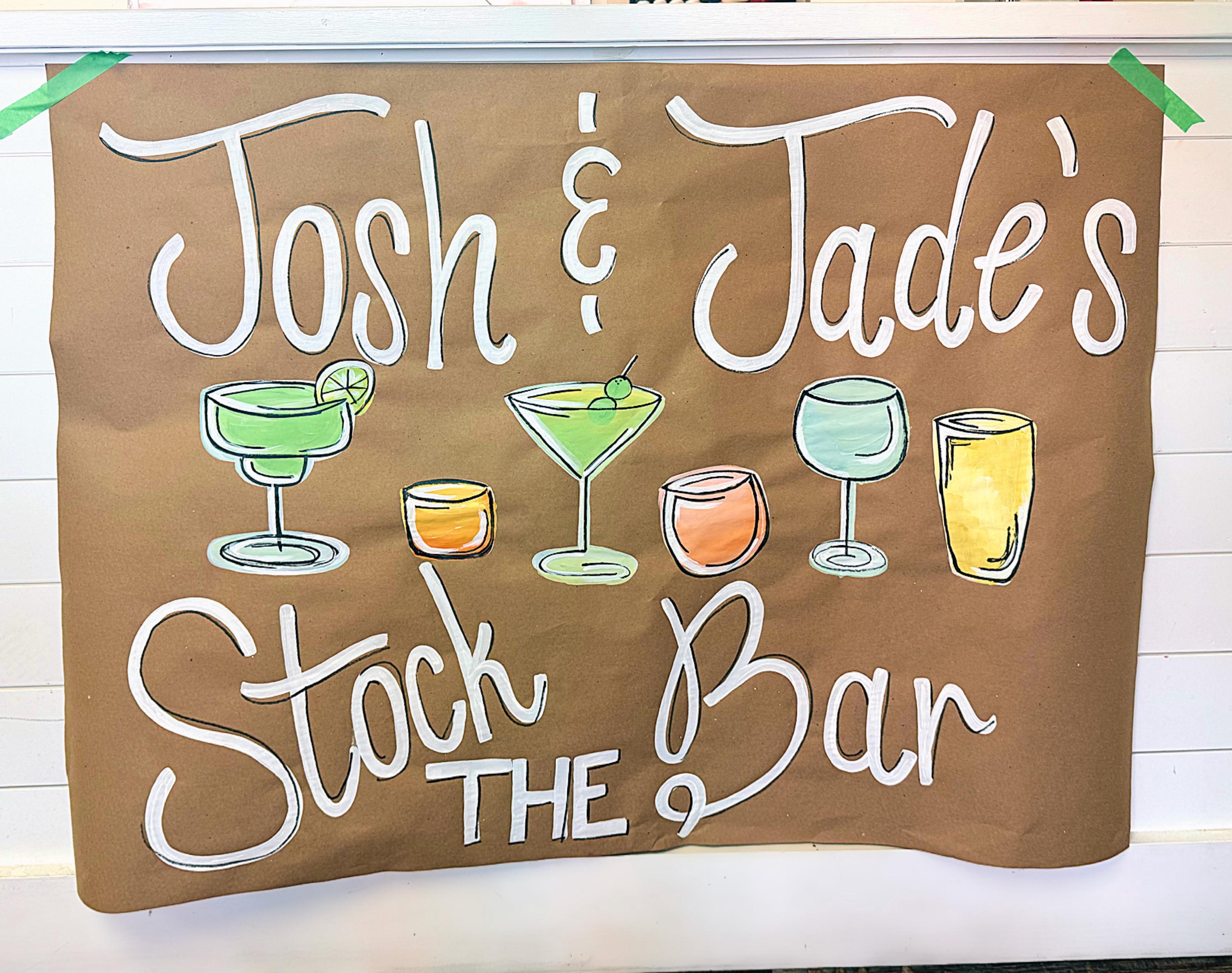 Stock the Bar Banner - Etsy
