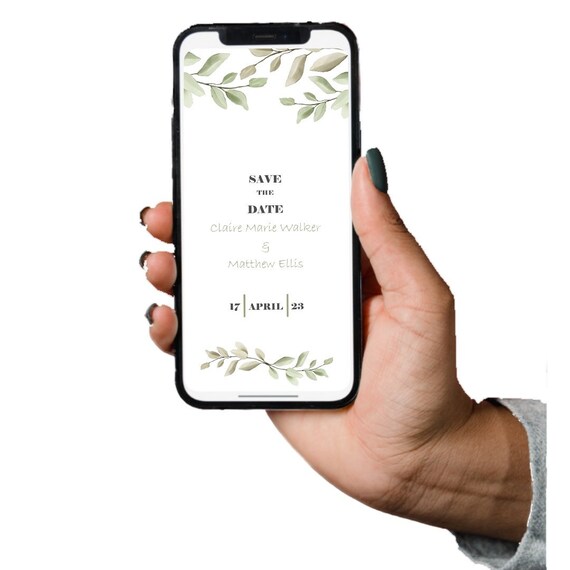 Smart Phone Save the Date | Etsy
