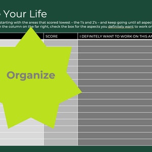 The Life Inventory Tool & Assessment Customizable Interactive ...