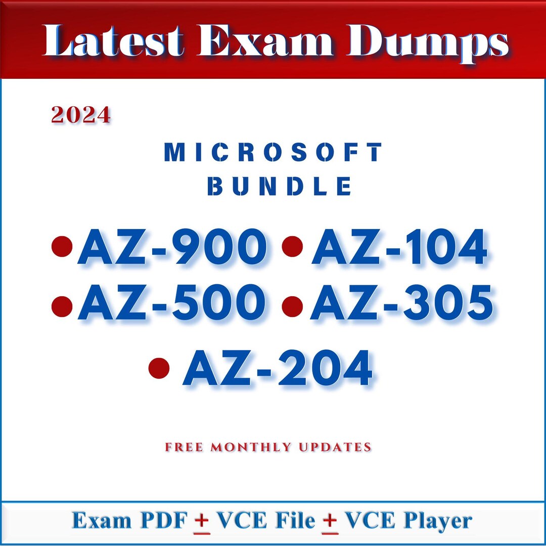 AZ-900 Az-104 Az-305 Az-500 Az-204 Exam Dumps in Pdf, VCE - October ...