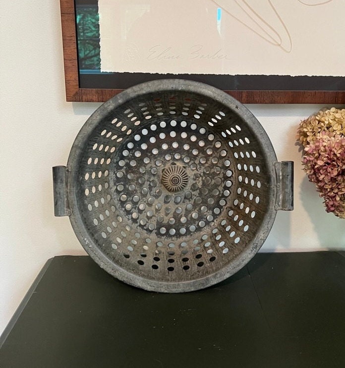 Antique French Colander Sieve - Etsy