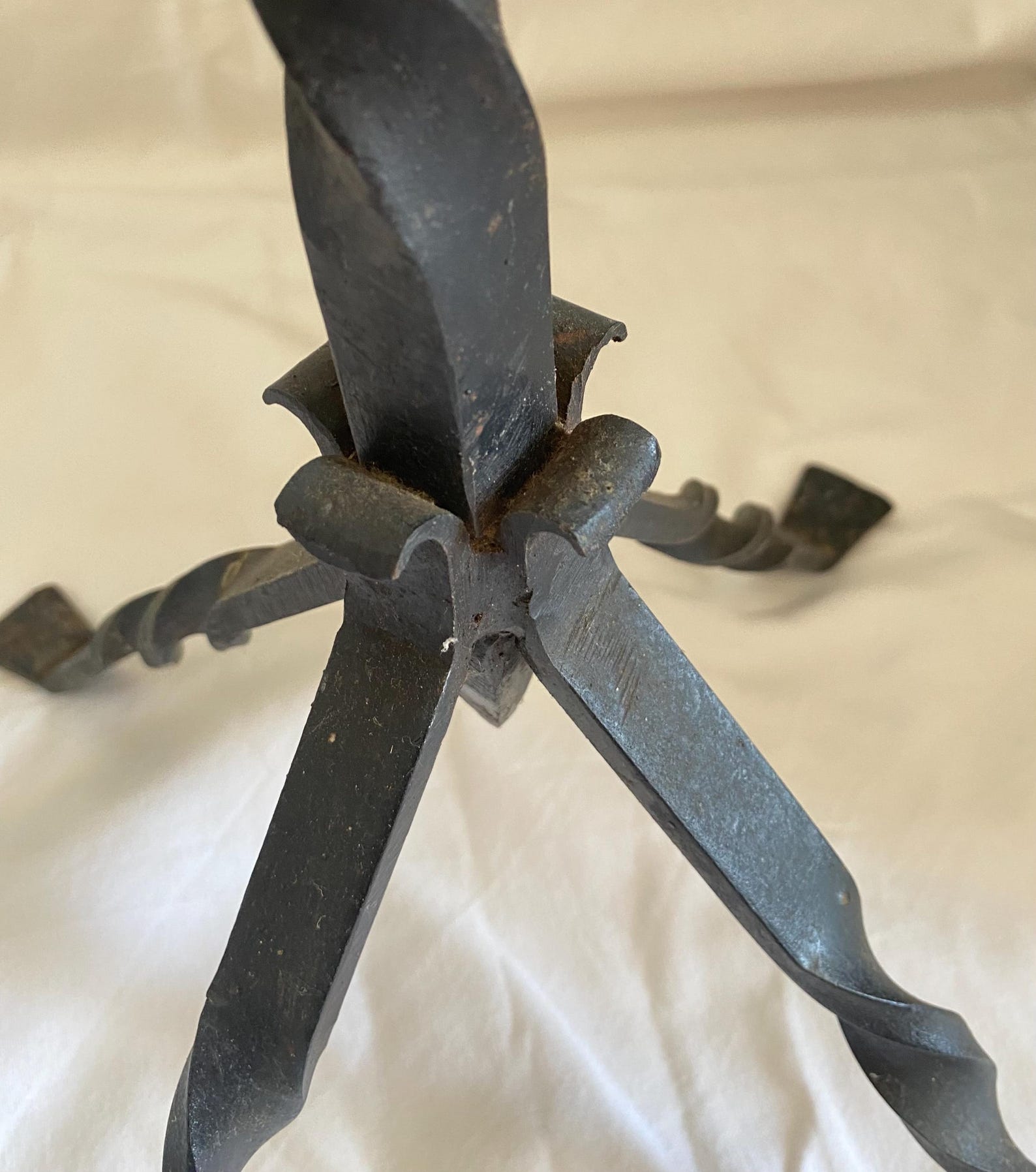 Cast Iron Candlestick, Brutalist Metal Candlestick, Religious Home ...