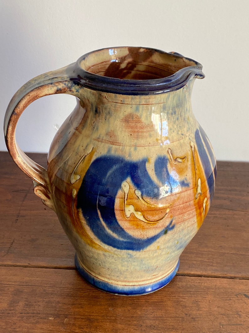 Vintage Provençal Ceramic Water Pitcher. - Etsy