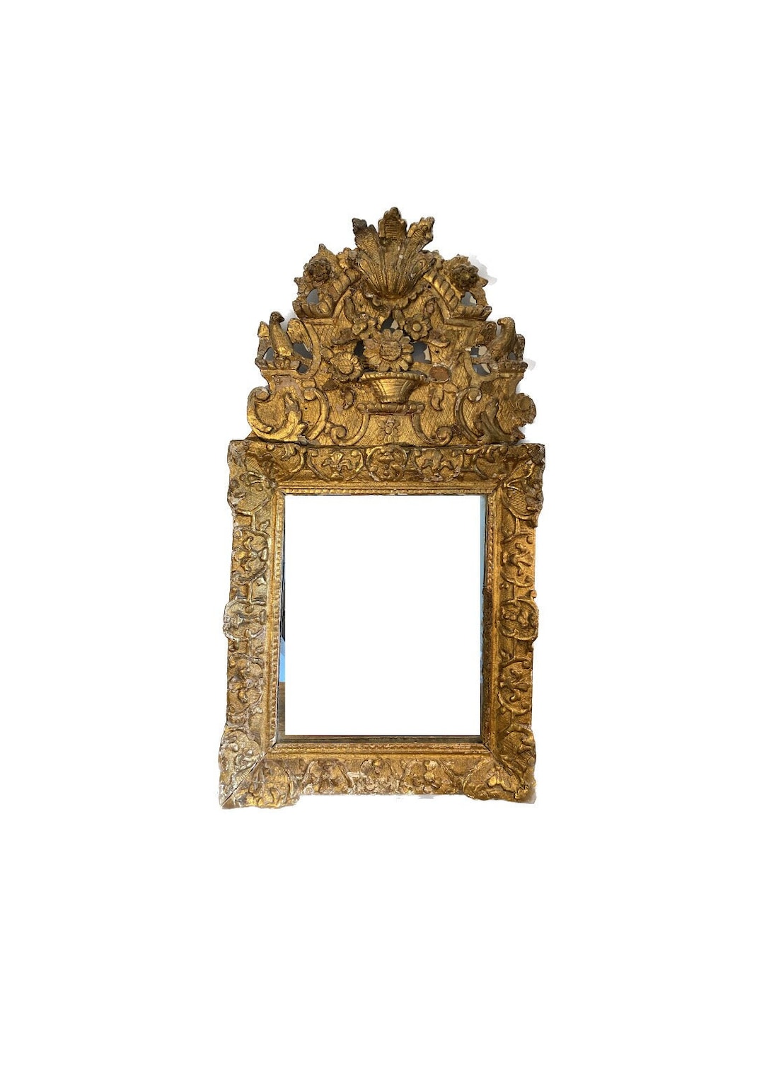 Regence Mirror, 18th Century Mirror, Gilded Wood Mirror, Provençal Gilt ...
