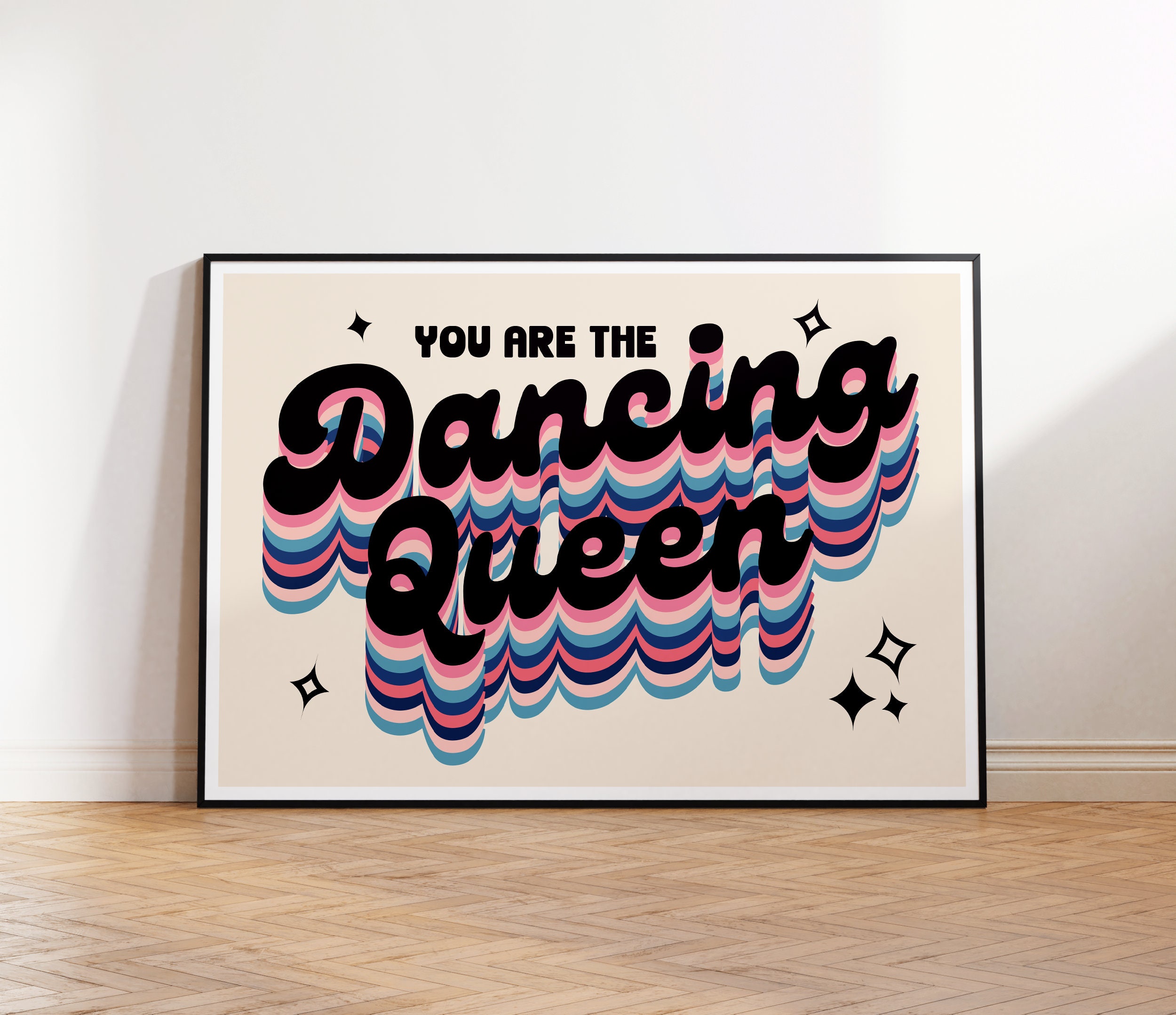 ABBA Dancing Queen Lyrics Print Wall Art A4 A3 A5 - Etsy UK